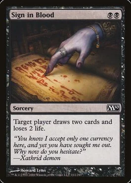 Sign in Blood, Magic 2010 (M10) Price History