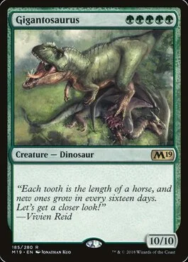 Gigantosaurus, Core Set 2019 (M19) Price History
