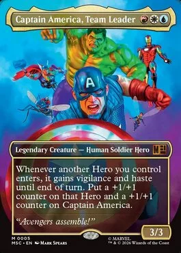 Captain America, Team Leader, Marvel Super Heroes Commander (MSC)