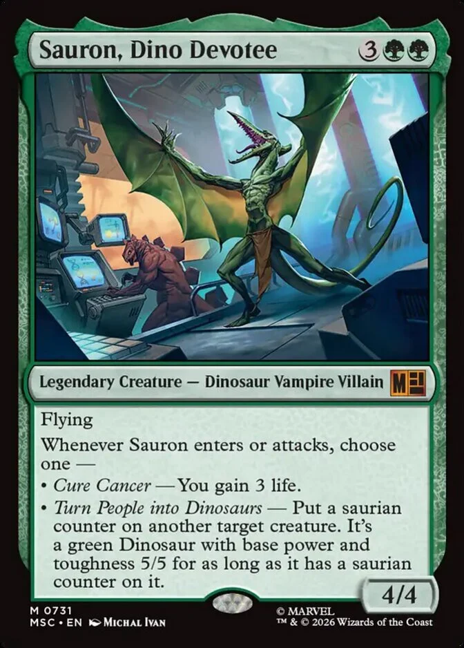 Sauron, Dino Devotee, Marvel Super Heroes Commander (MSC) Price
