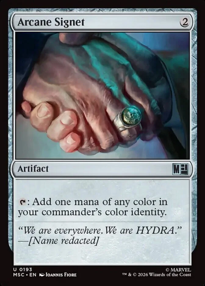Arcane Signet, Marvel Super Heroes Commander (MSC) Price History