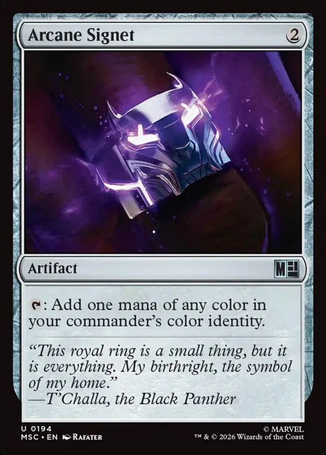 Arcane Signet, Marvel Super Heroes Commander (MSC) Price History