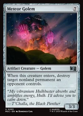 Meteor Golem, Marvel Super Heroes Commander (MSC) Price History